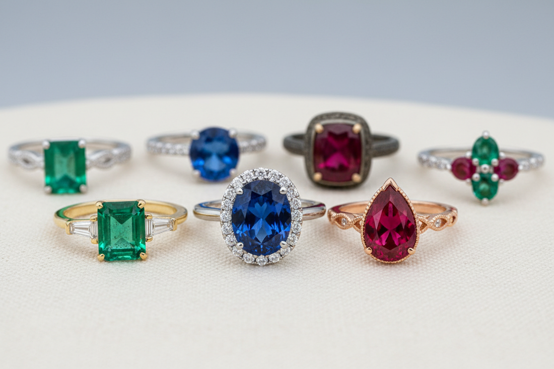 Are non-diamond gemstones suitable for engagement rings?